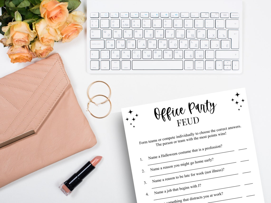 Office Feud, Family Feud Work, Work Party Game, Staff Party Games, Work ...