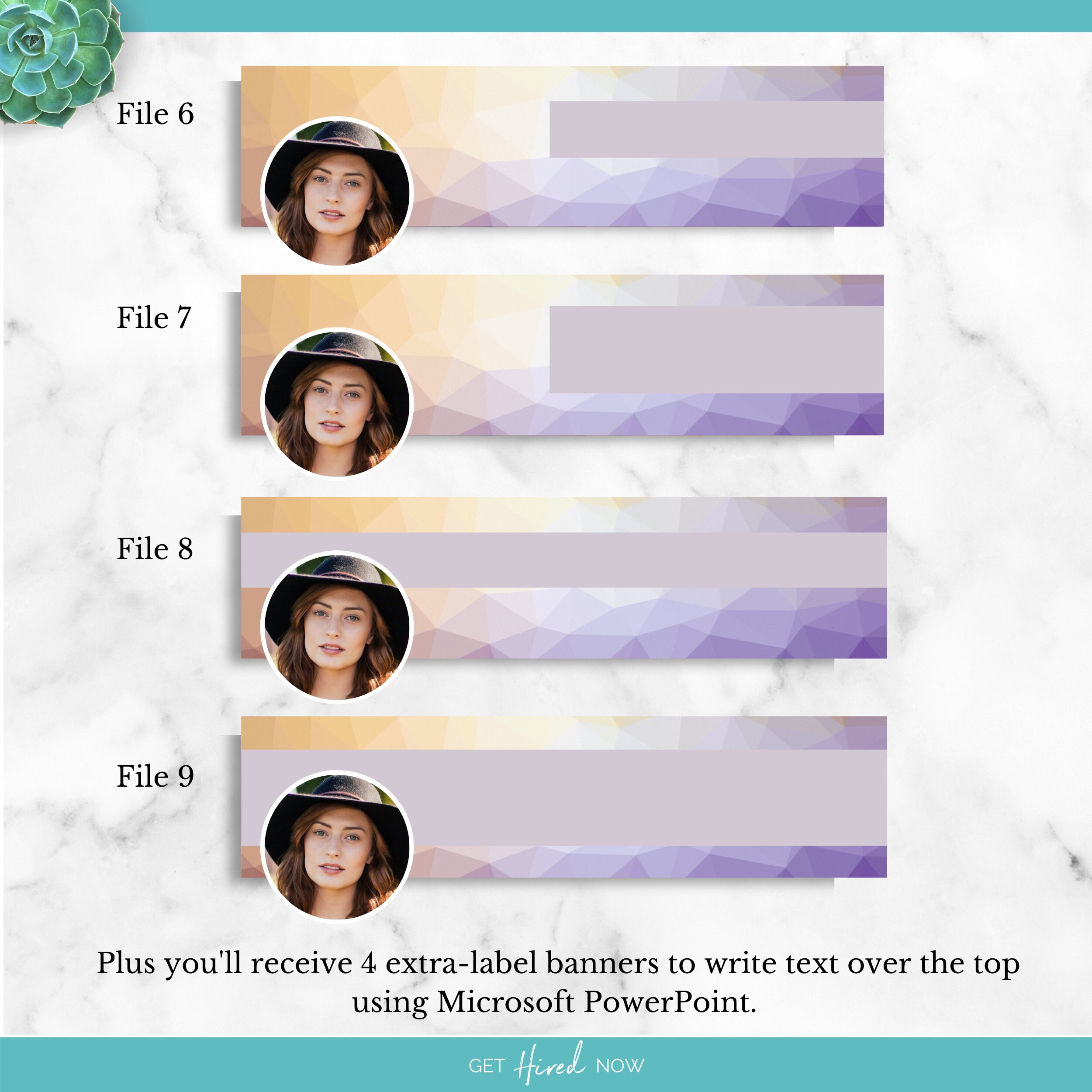 Linkedin Gradient Banner Template Linked In Profile Banner Etsy