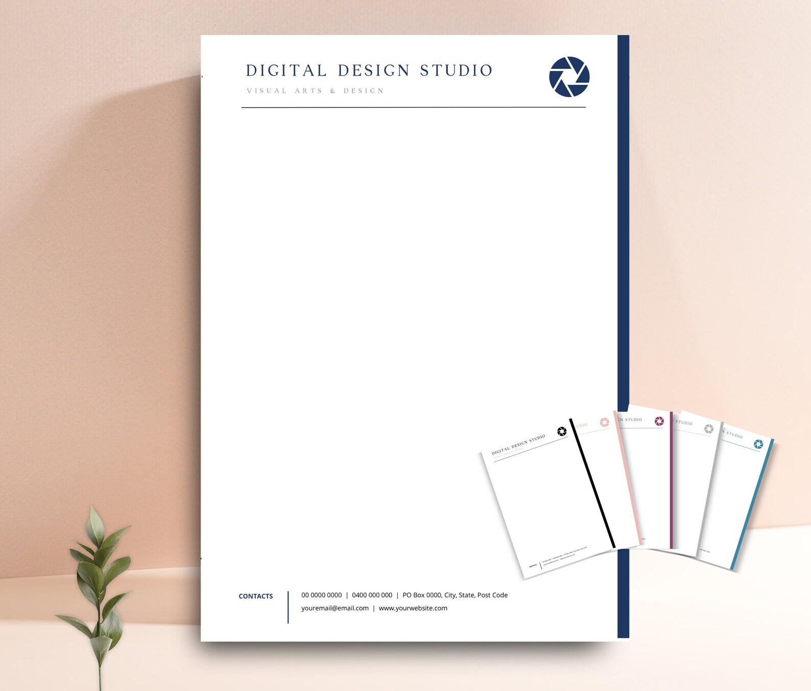Digital Letterhead Personal Letterhead Template Business - Etsy Australia