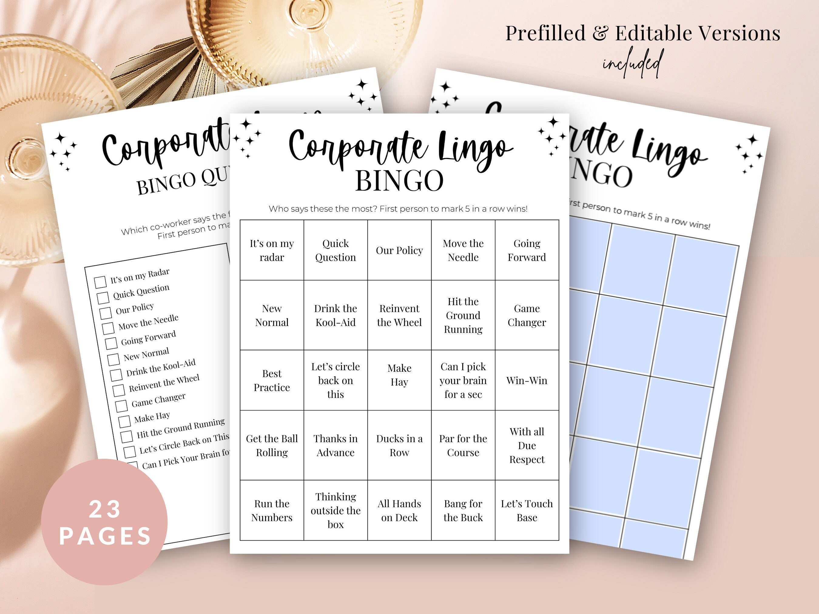 Editable Office Bingo Employee Bingo Office Party Games - Etsy Australia