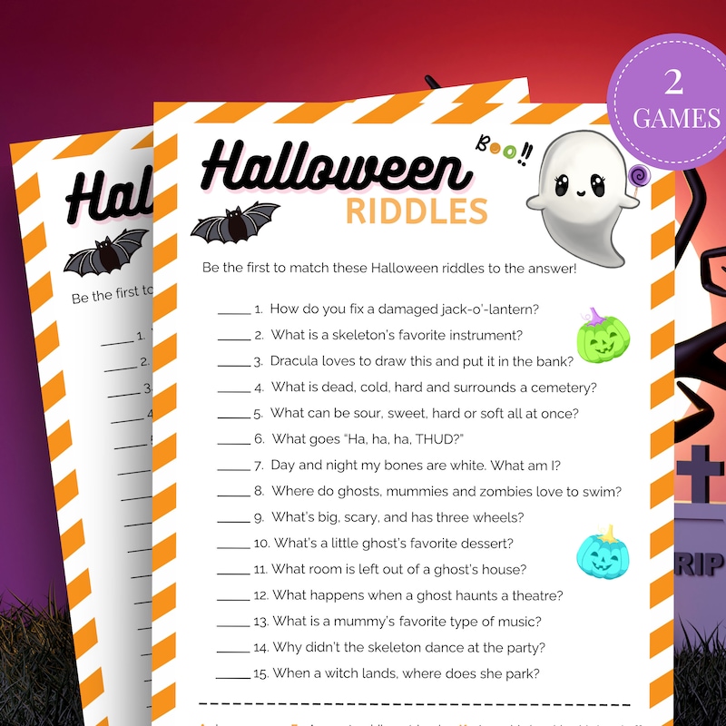 Riddle Me This Halloween - Etsy