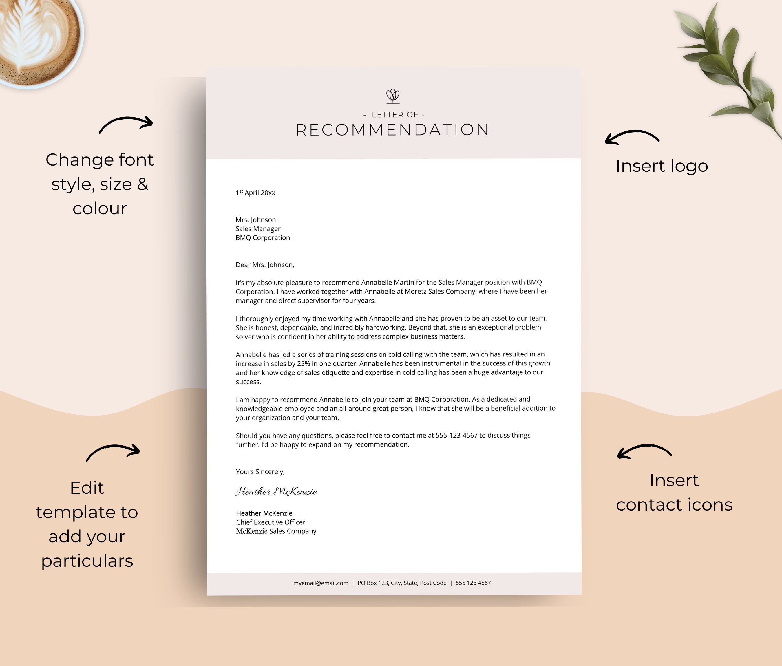Recommendation Letter Template, Letter of Recommendation Template ...