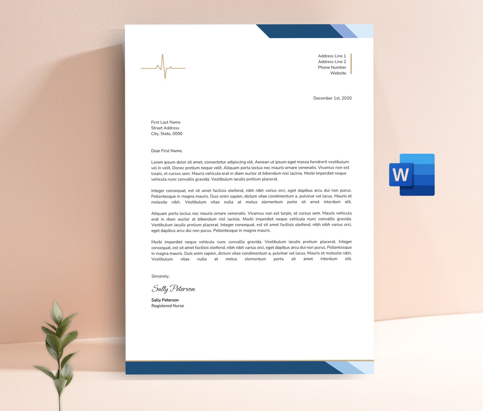 Medical Letterhead, Corporate Letterhead Professional Letterhead ...