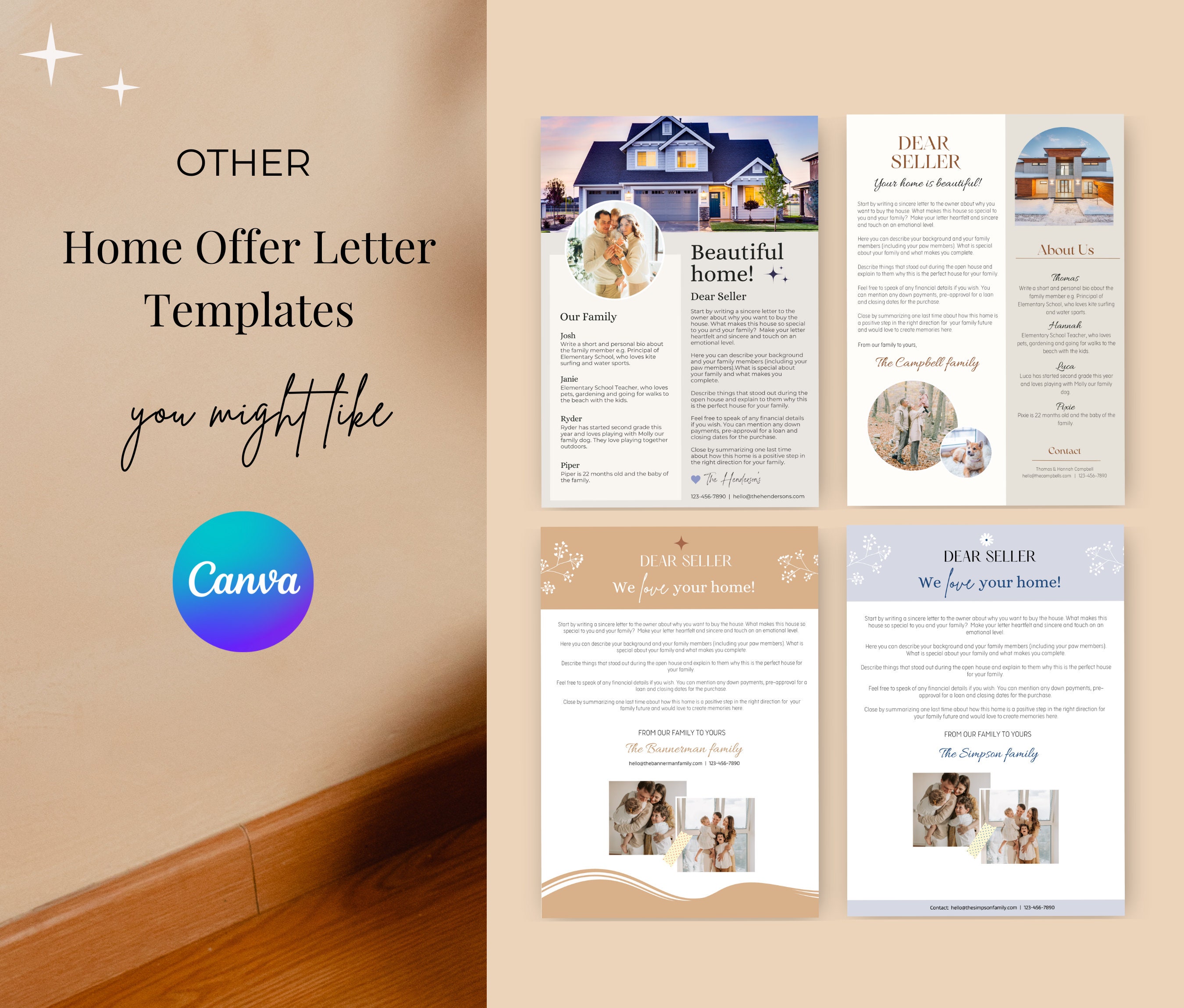 Home Offer Letter Template, Home Offer, Dear Seller, Home Buyer Love ...