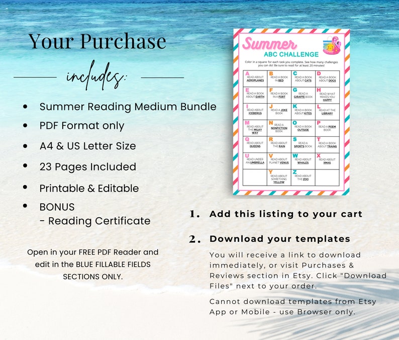 Reading Tracker for Kids, Printable Book Tracker, Summer Reading ...