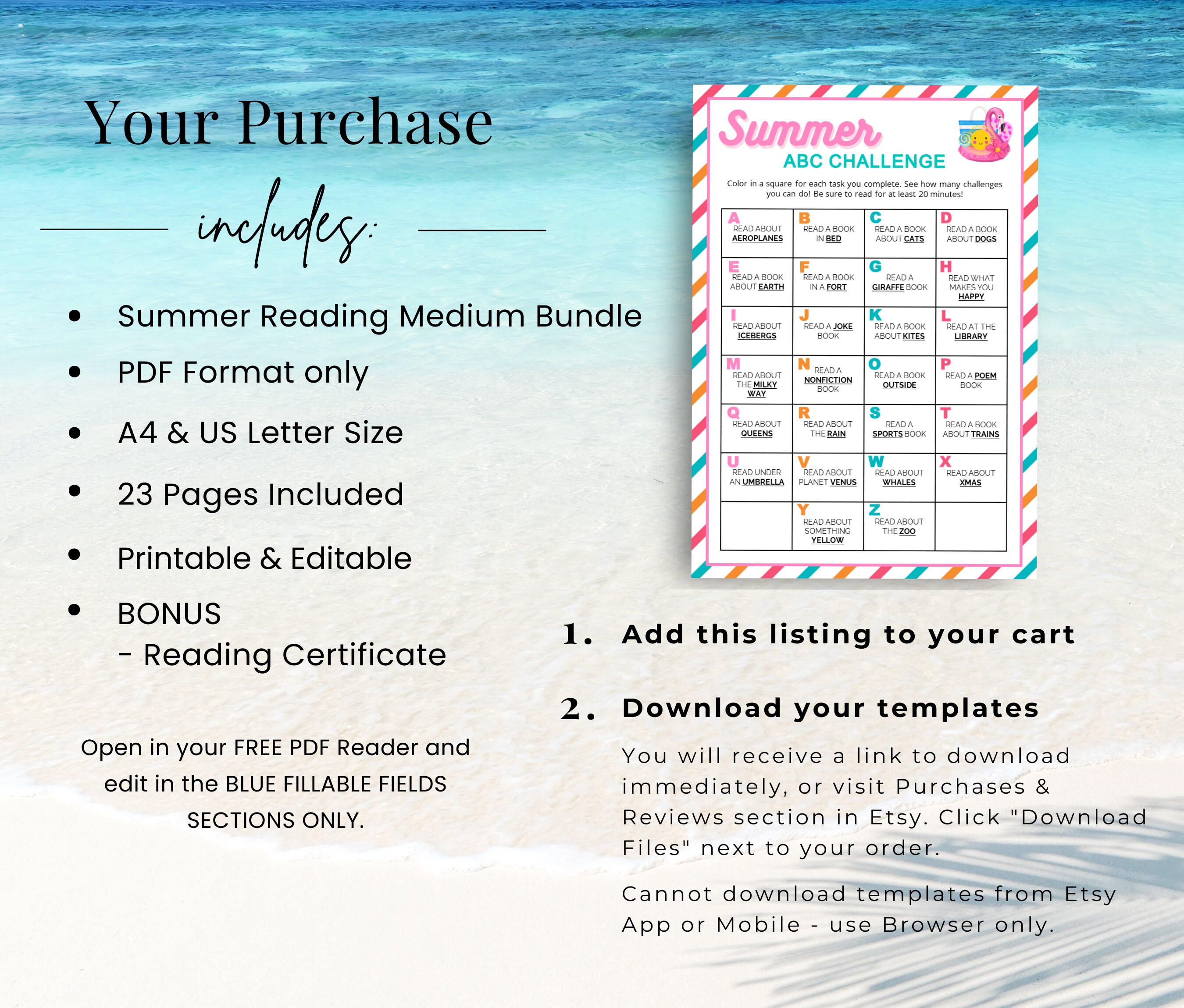 Reading Tracker for Kids, Printable Book Tracker, Summer Reading ...