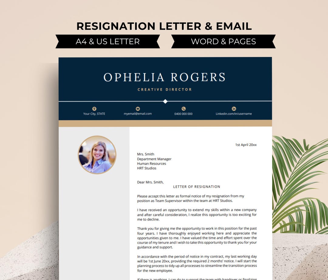 Short Resignation Email, Letter of Resignation Sample, Immediate ...
