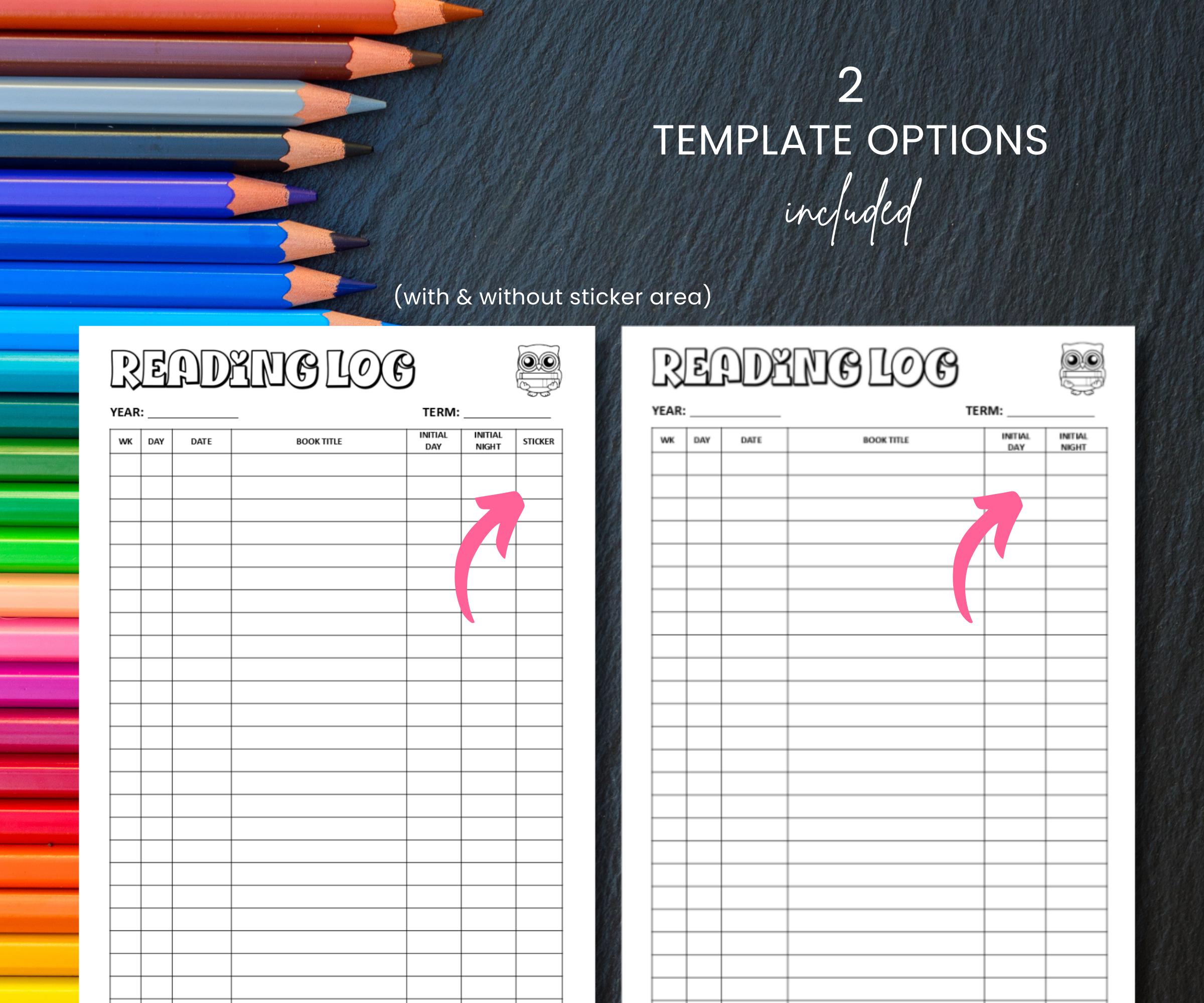 Homeschool Book Log, Printable Reading Log, Kids Reading Tracker ...