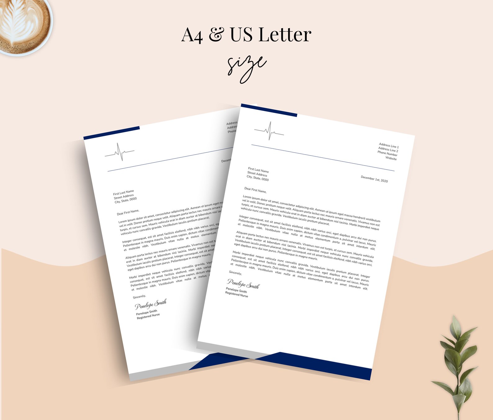 Custom Letterhead Design Business Letterhead With Logo, Printable ...