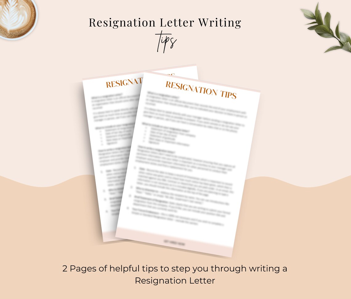 Letter of Resignation Template, Notice Letter, Resign Letter ...