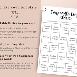 Editable Office Bingo, Employee Bingo, Office Party Games, Workplace ...