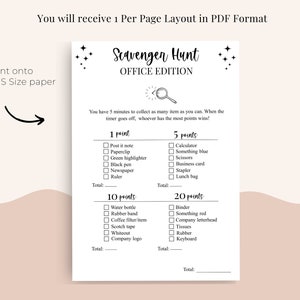 Scavenger Hunt for Office, Staff Appreciation, Team Building Game ...