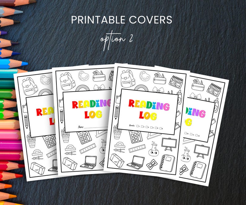 Homeschool Book Log, Printable Reading Log, Kids Reading Tracker ...