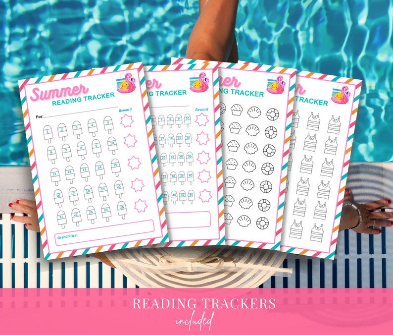 Reading Tracker for Kids, Printable Book Tracker, Summer Reading ...