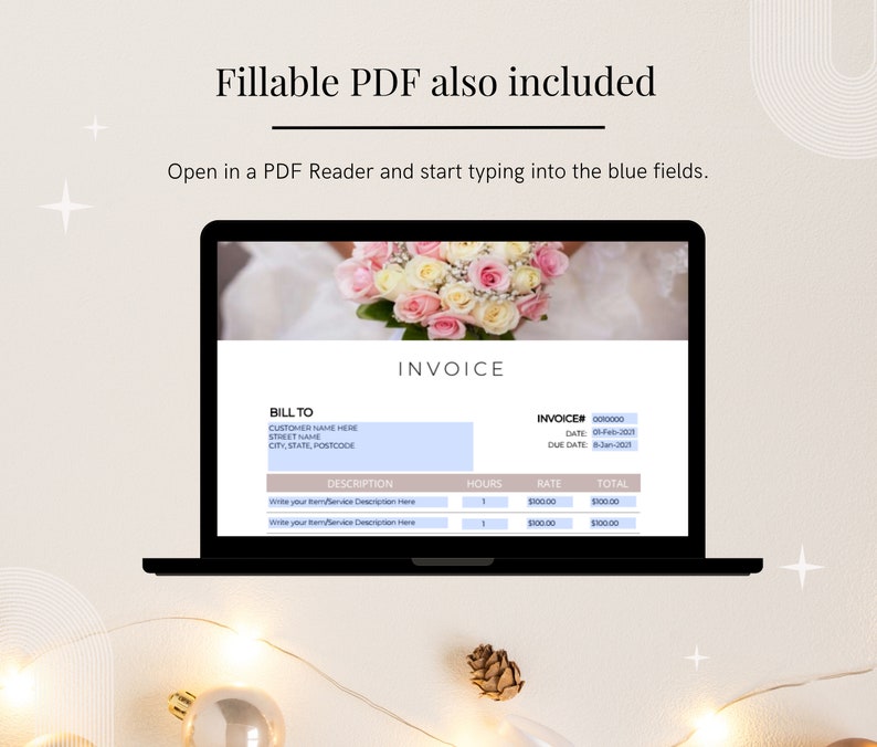 Photography Invoice Template, Invoice PDF Template, Wedding Invoice Template, Invoice Template ...