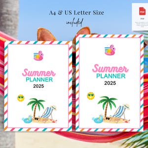 Summer Planner 2025, Editable Printable Summer Planner Template, Kids ...