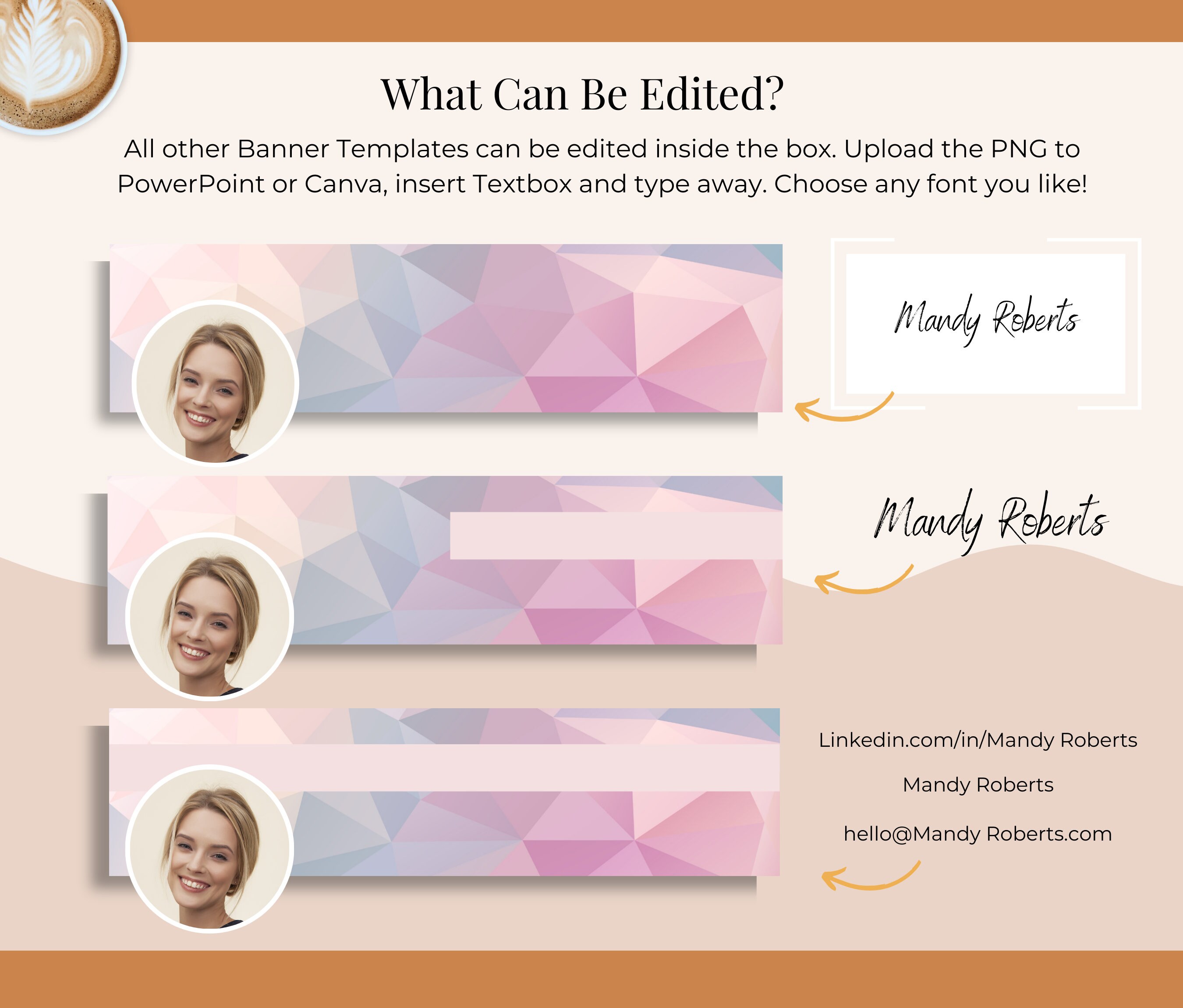 LINKEDIN Banner for Your Linkedin Personal or Business Profile, Instant ...