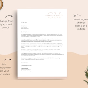 Modèle de lettre de recommandation, lettre de recommandation, modèle de ...