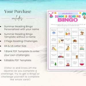 Kids Reading Bingo, Summer Reading Challenge, Summer Reading Bingo ...