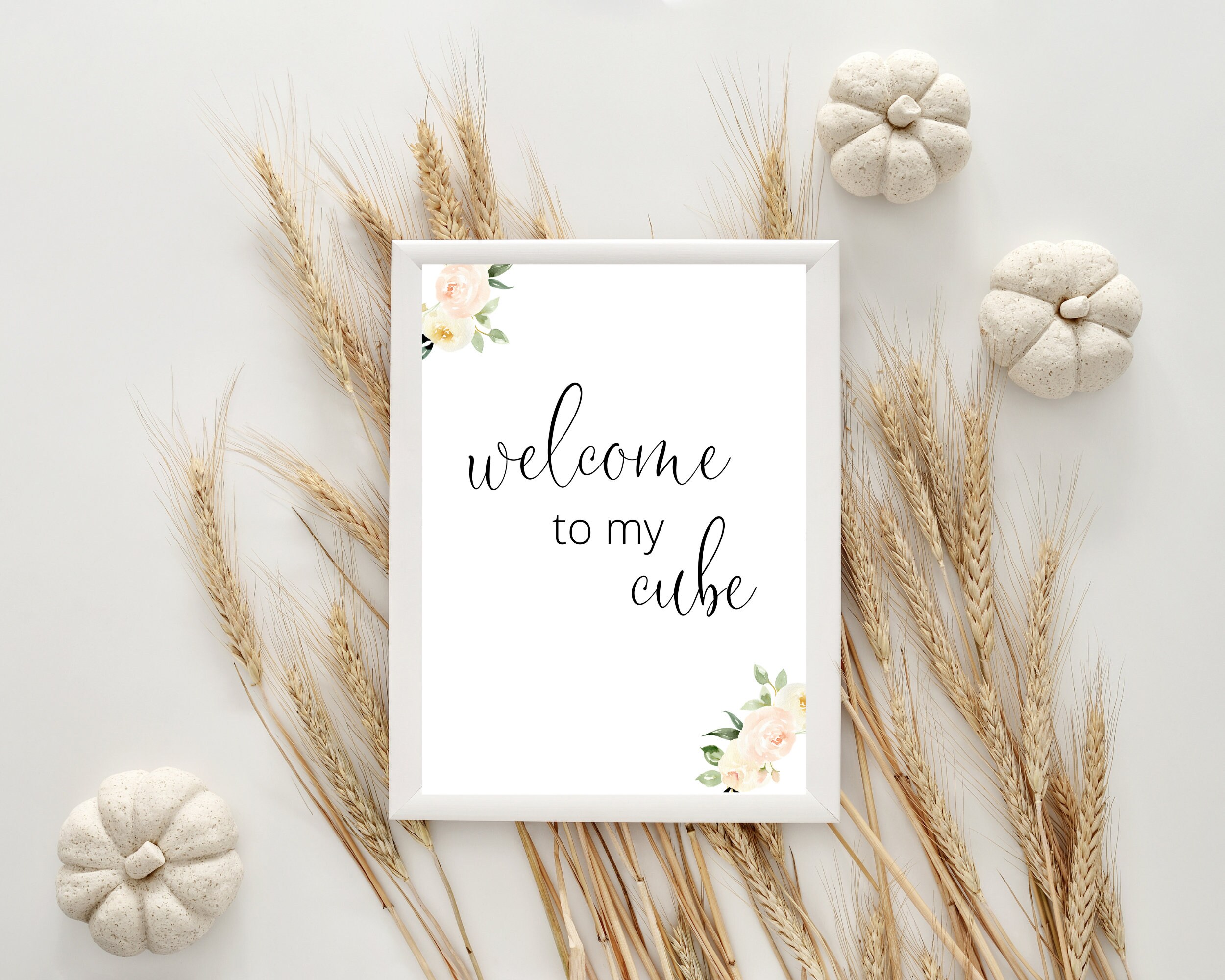 Cubicle Sign, Cubicle Decor for Office Walls, Welcome to My Cube ...