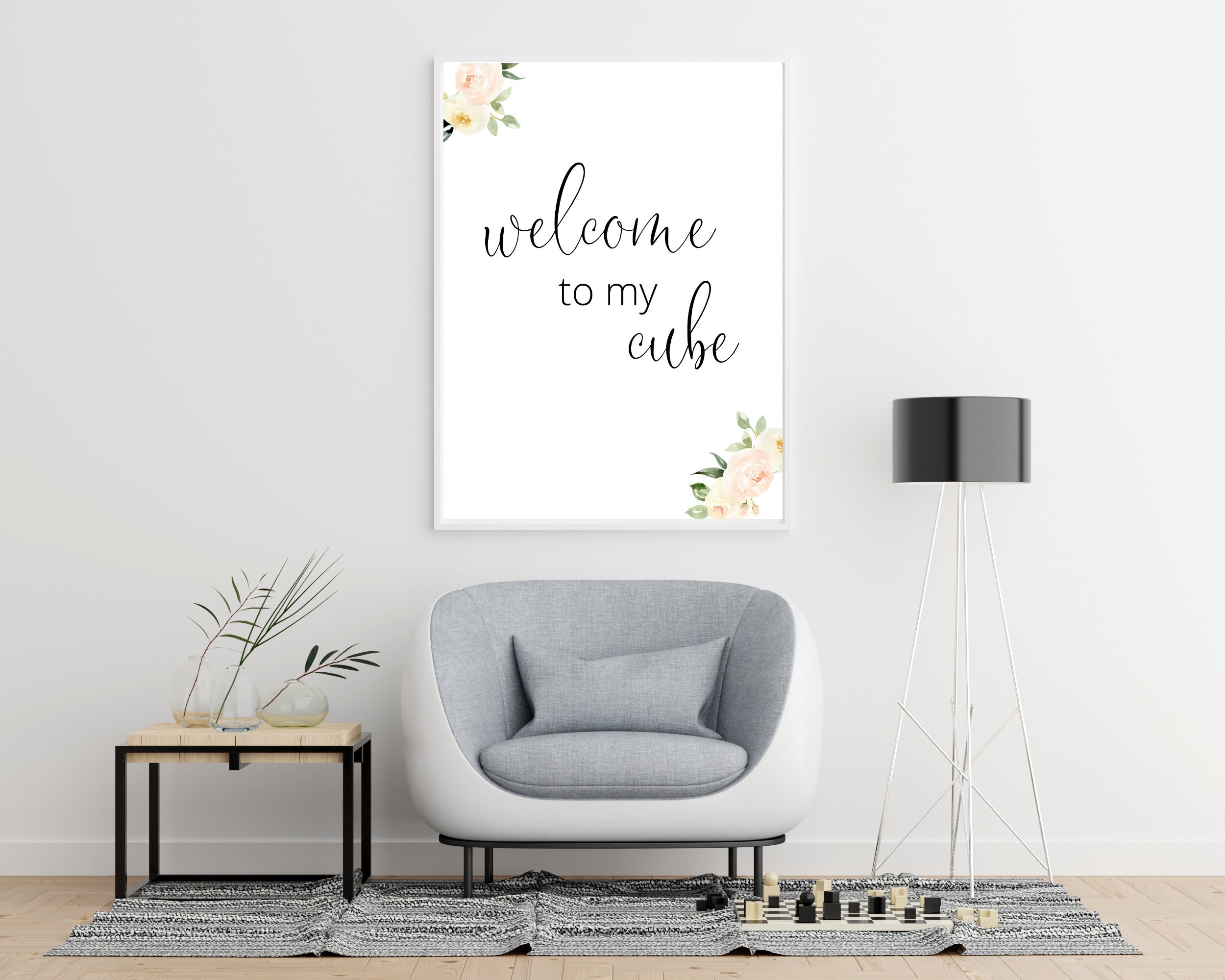 Cubicle Sign, Cubicle Decor for Office Walls, Welcome to My Cube ...