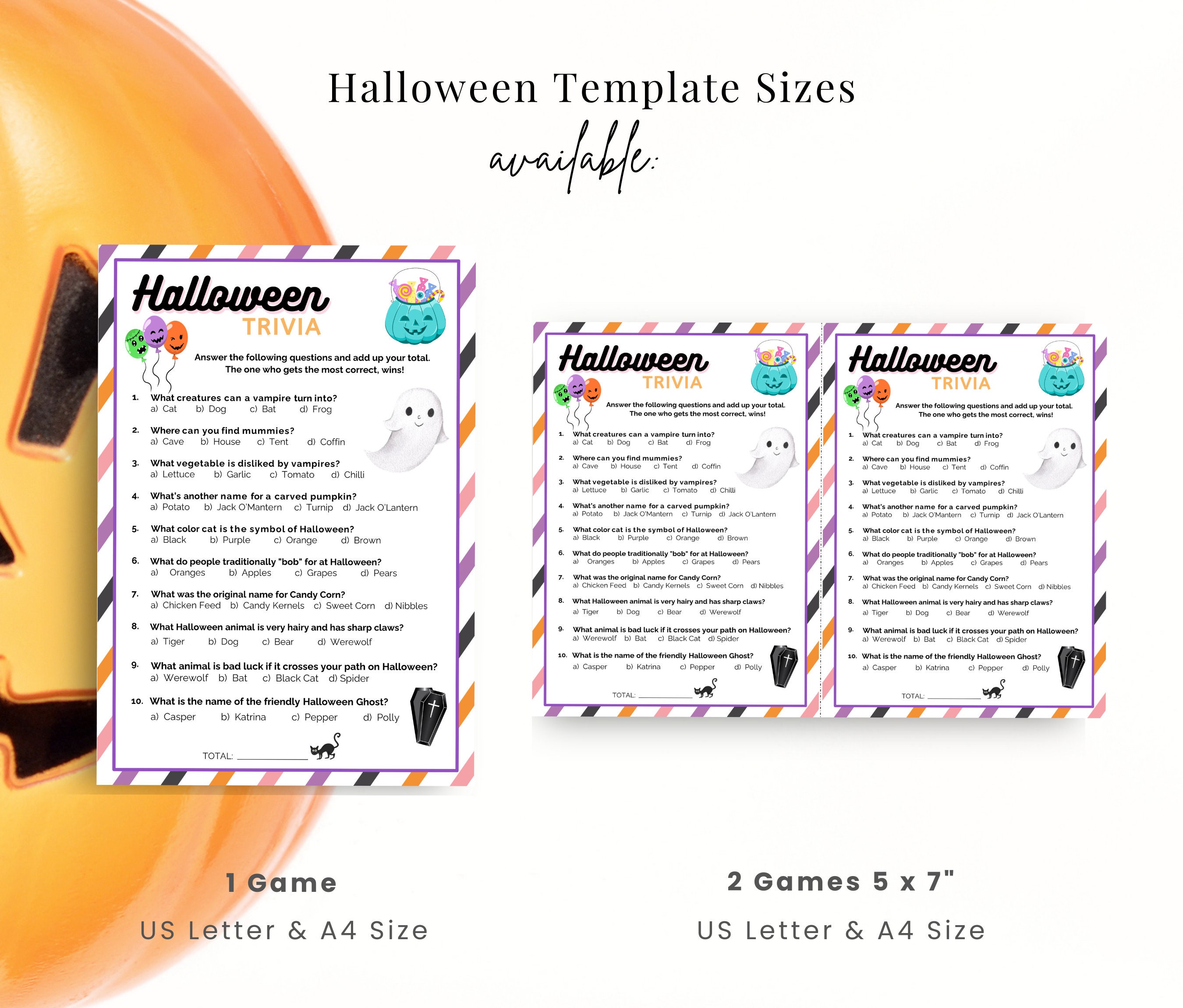 Halloween Trivia for Kids, Halloween Activities Printable, Halloween ...