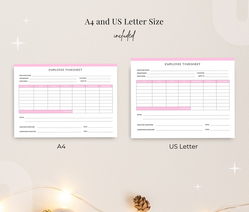 Employee Time Sheet, Timesheet Tracker, Employee Schedule Time Card ...