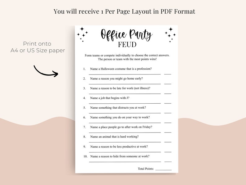 Office Feud, Family Feud Work, Work Party Game, Staff Party Games, Work ...