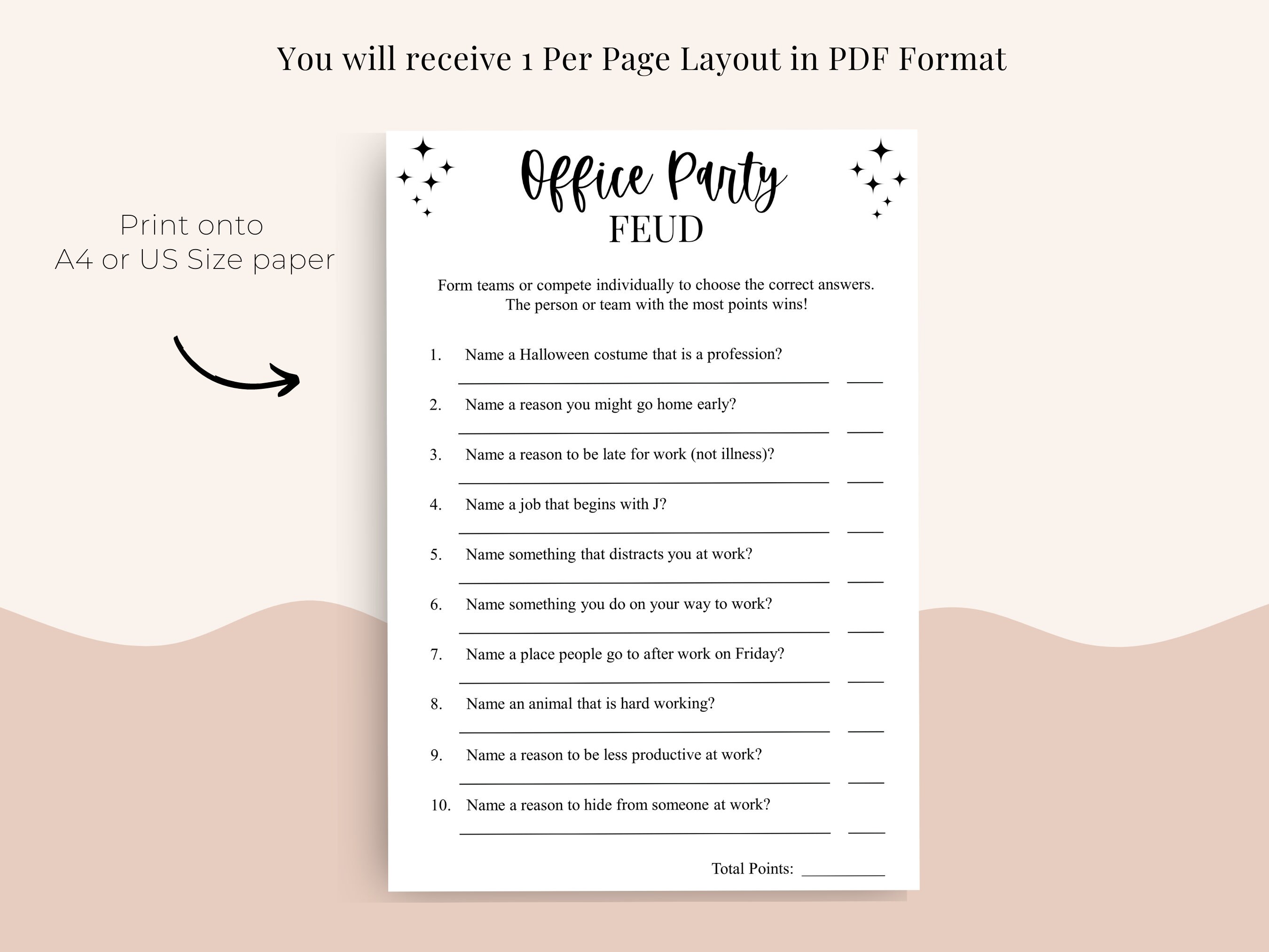 Office Feud, Family Feud Work, Work Party Game, Staff Party Games, Work ...