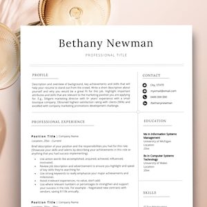 2025 Resume Template, Google Docs Resume Template, Simple Resume ...
