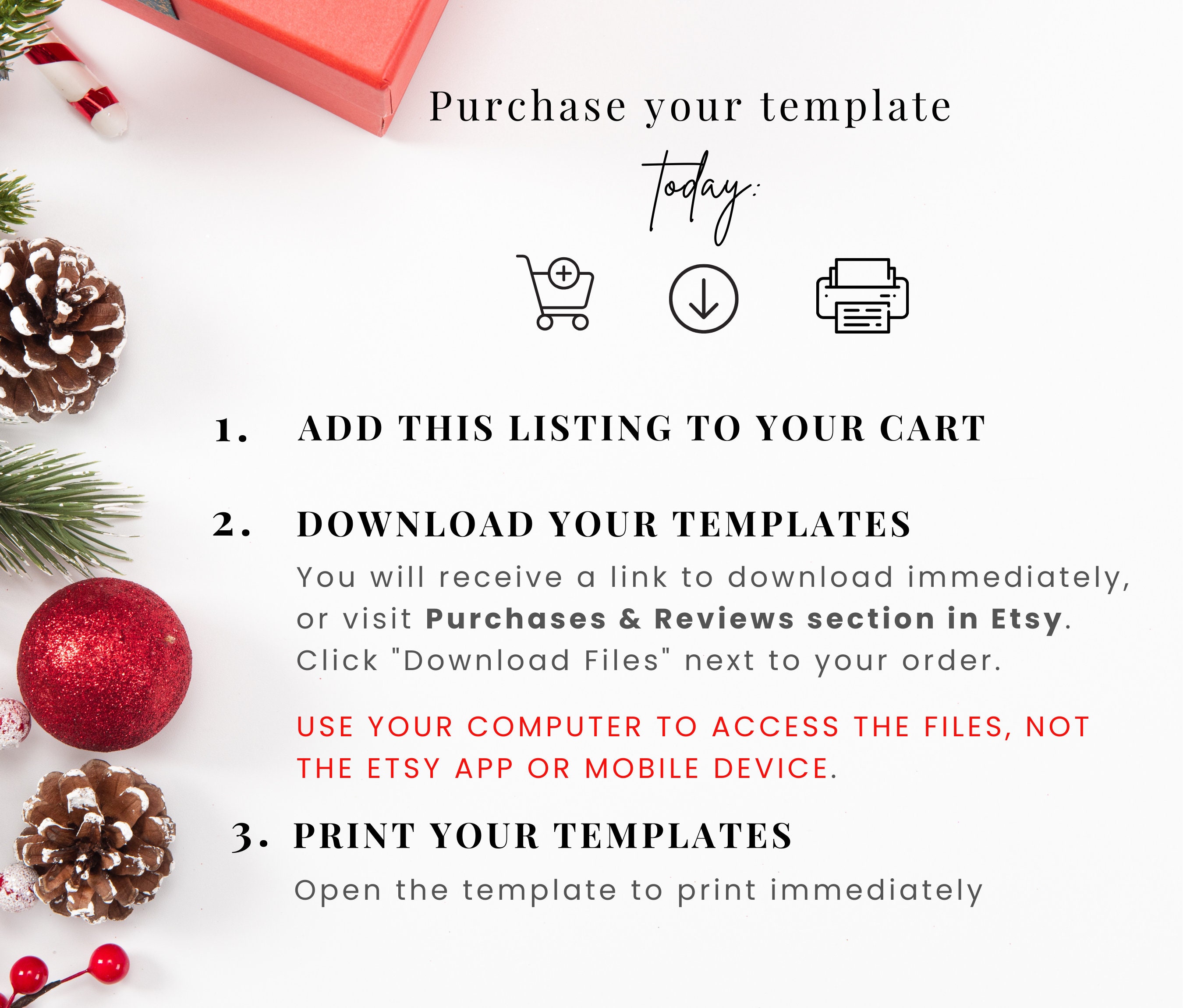 Christmas Bingo Cards, Holiday Bingo Game, Christmas Bingo Game, Winter ...