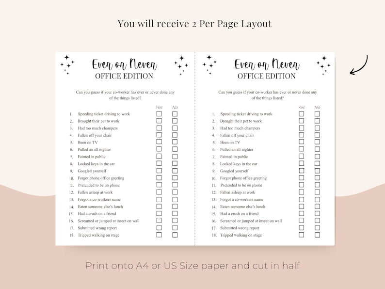 Ever or Never Game Work Party Games, Team Building Games Icebreaker ...