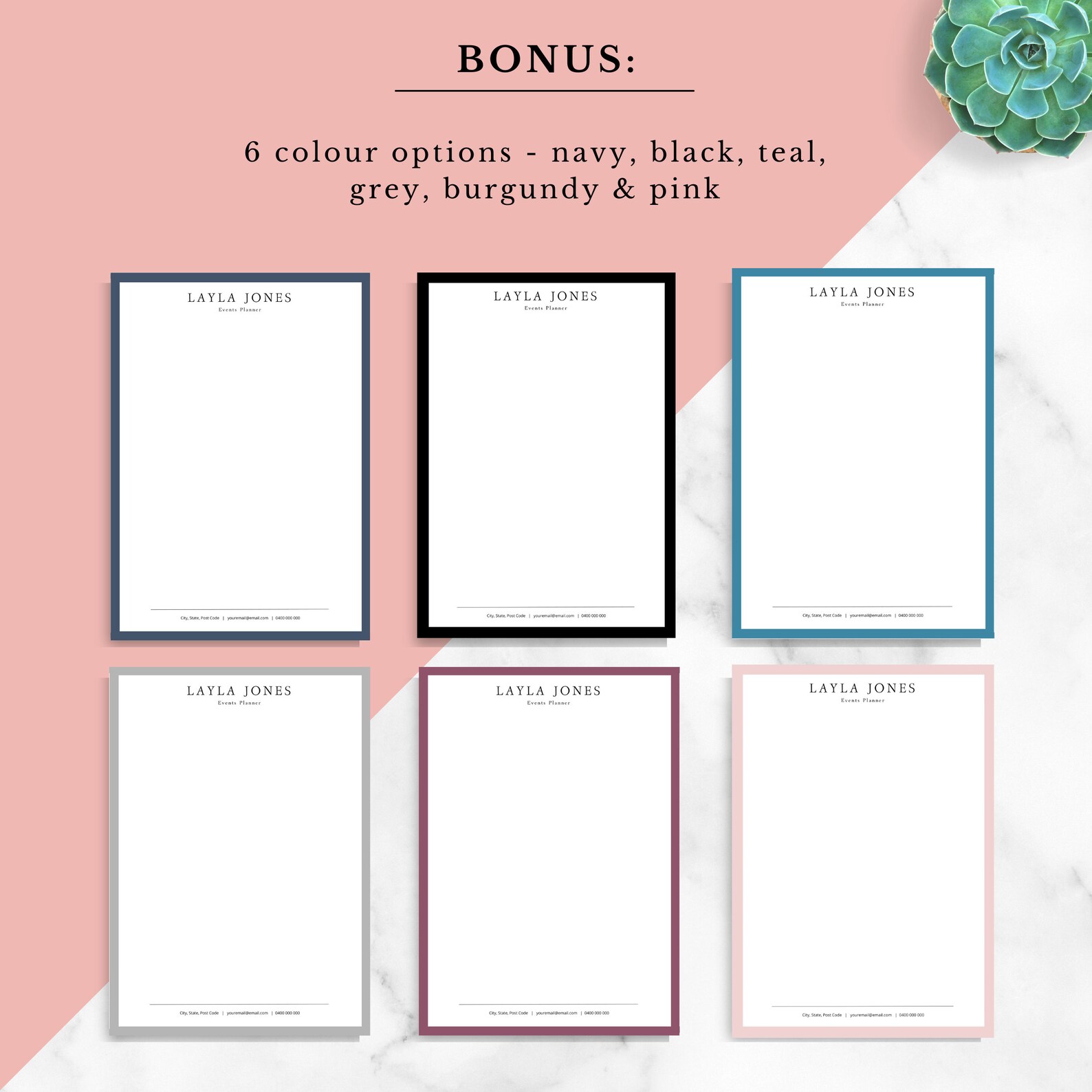 Letterhead Template for Word Business Letterhead Corporate - Etsy