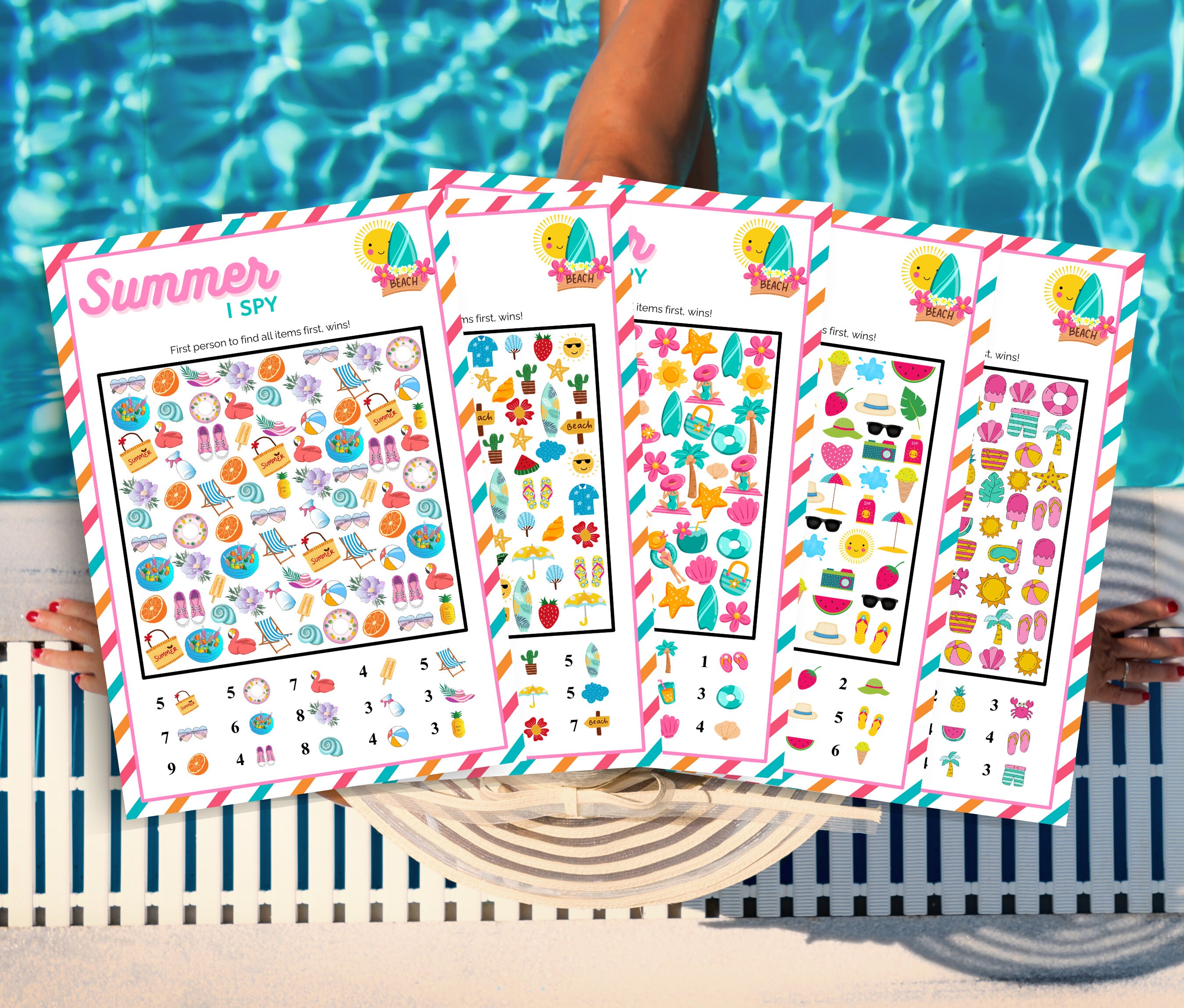 Summer I Spy Fun Summer Activity, Summer Games Printable Summer ...