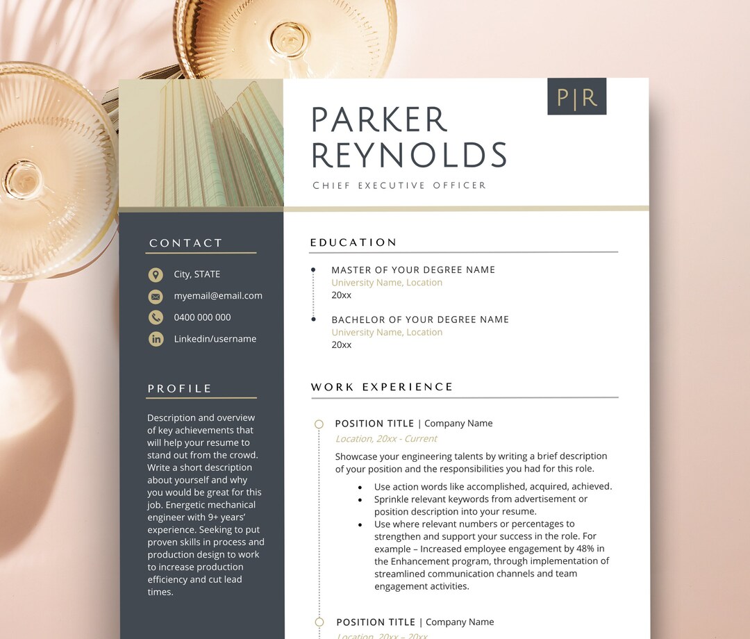 C-level Resume Template Apple Pages Resume Director Resume - Etsy