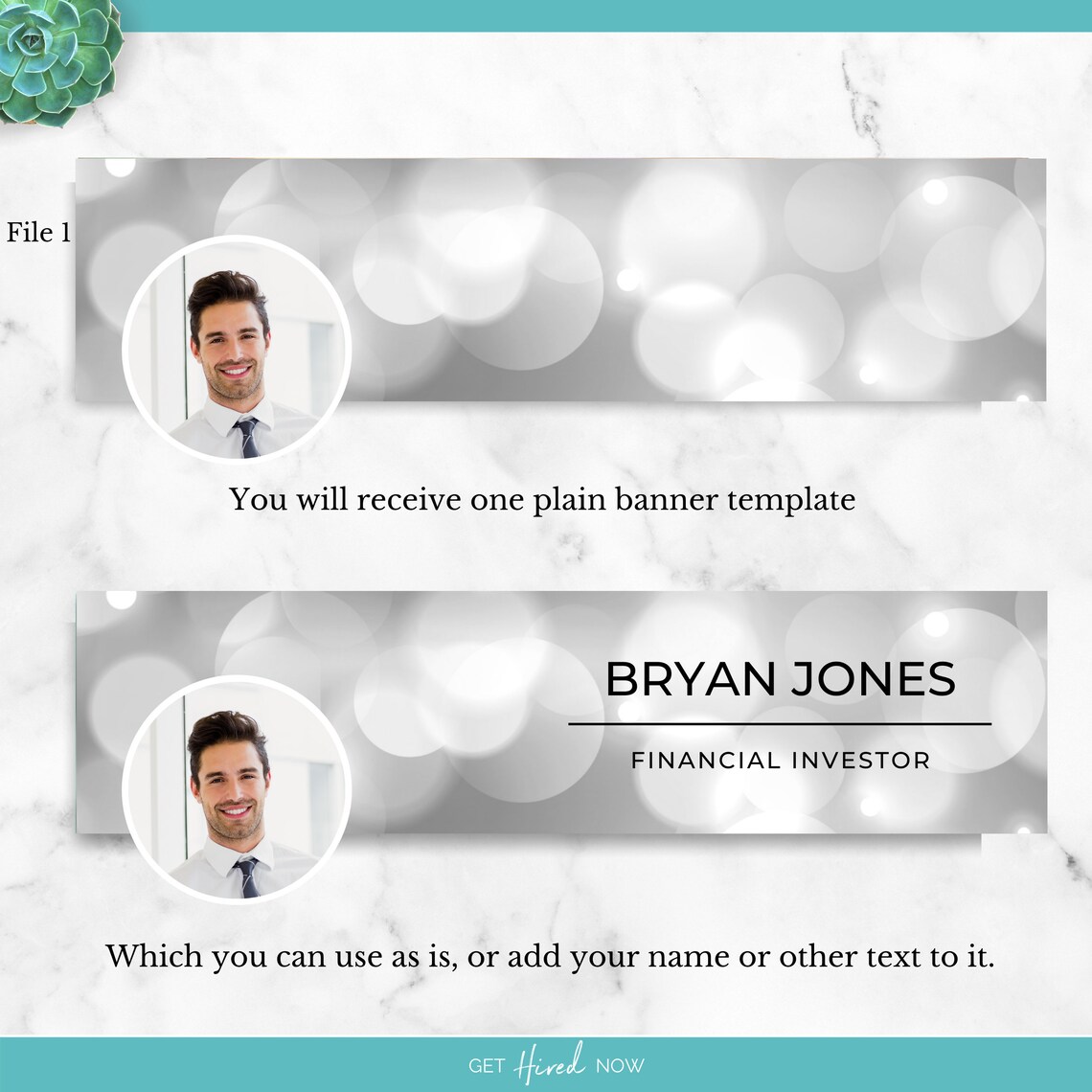 LINKEDIN Background Banner Template, Instant Download, Personalized ...