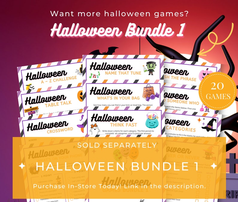 Halloween Finish the Phrase, Printable Halloween Game, Halloween Party ...