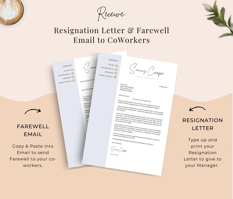 Employee Resignation, Resignation Letter Template, Notice of ...