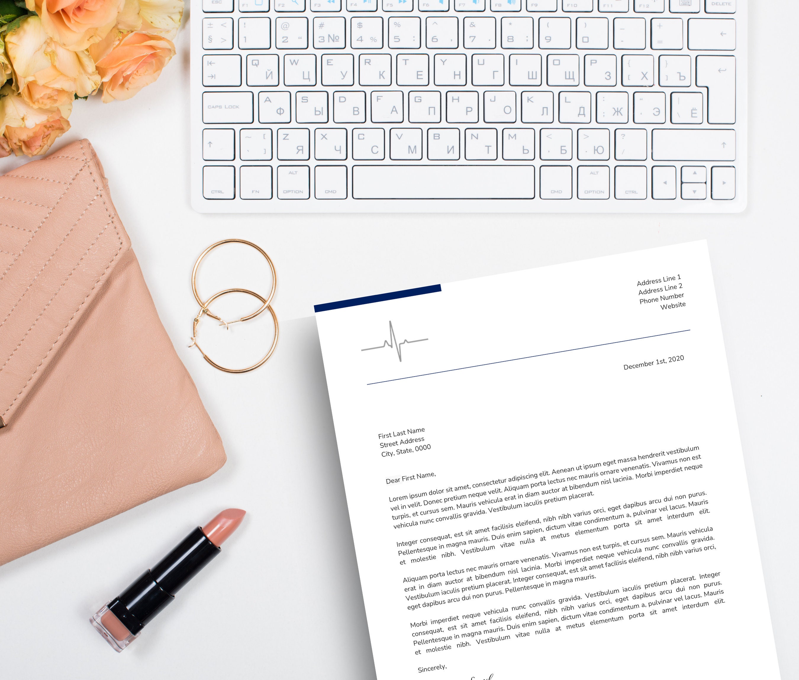 Custom Letterhead Design Business Letterhead With Logo, Printable ...