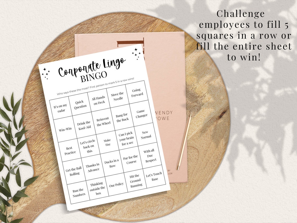 Editable Office Bingo Employee Bingo Office Party Games - Etsy