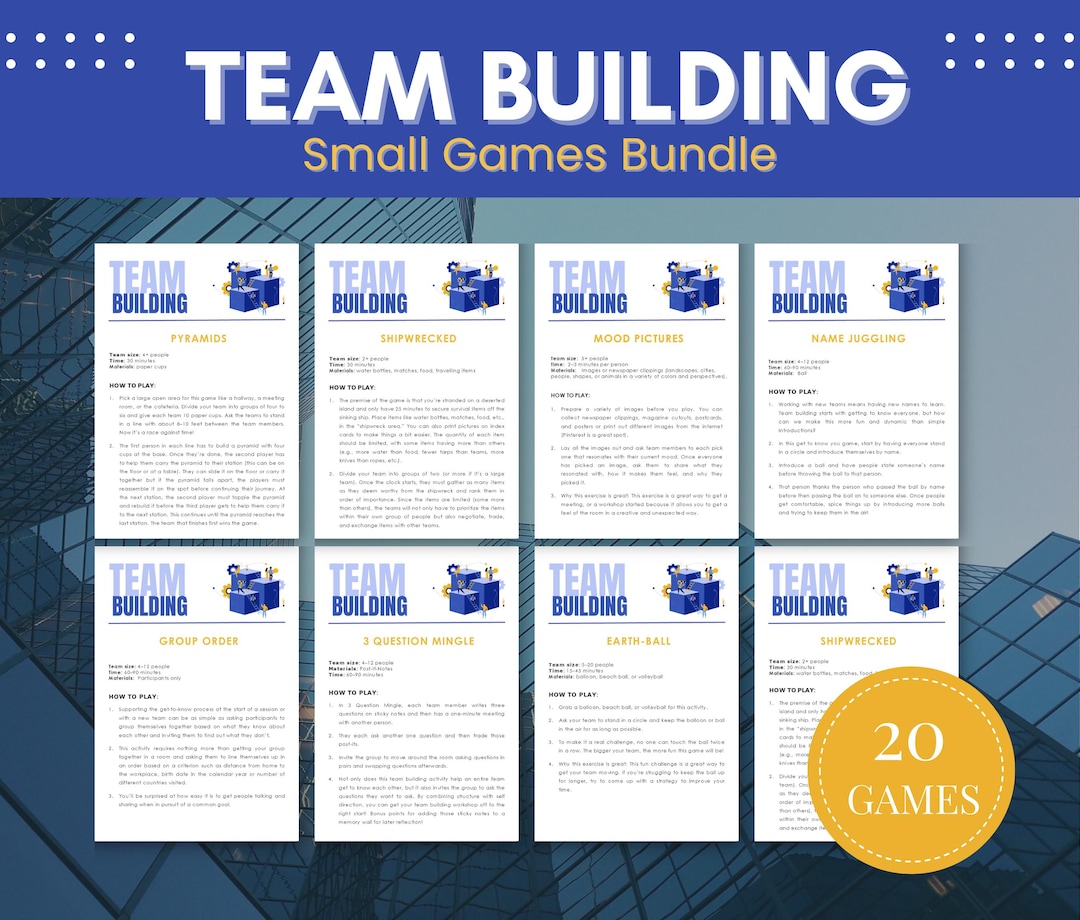 Workplace Games & Team Activities, Office Scavenger Hunt, Office Bingo ...