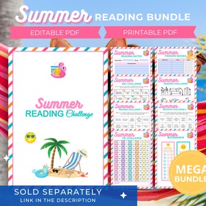 Reading Tracker for Kids, Printable Book Tracker, Summer Reading ...