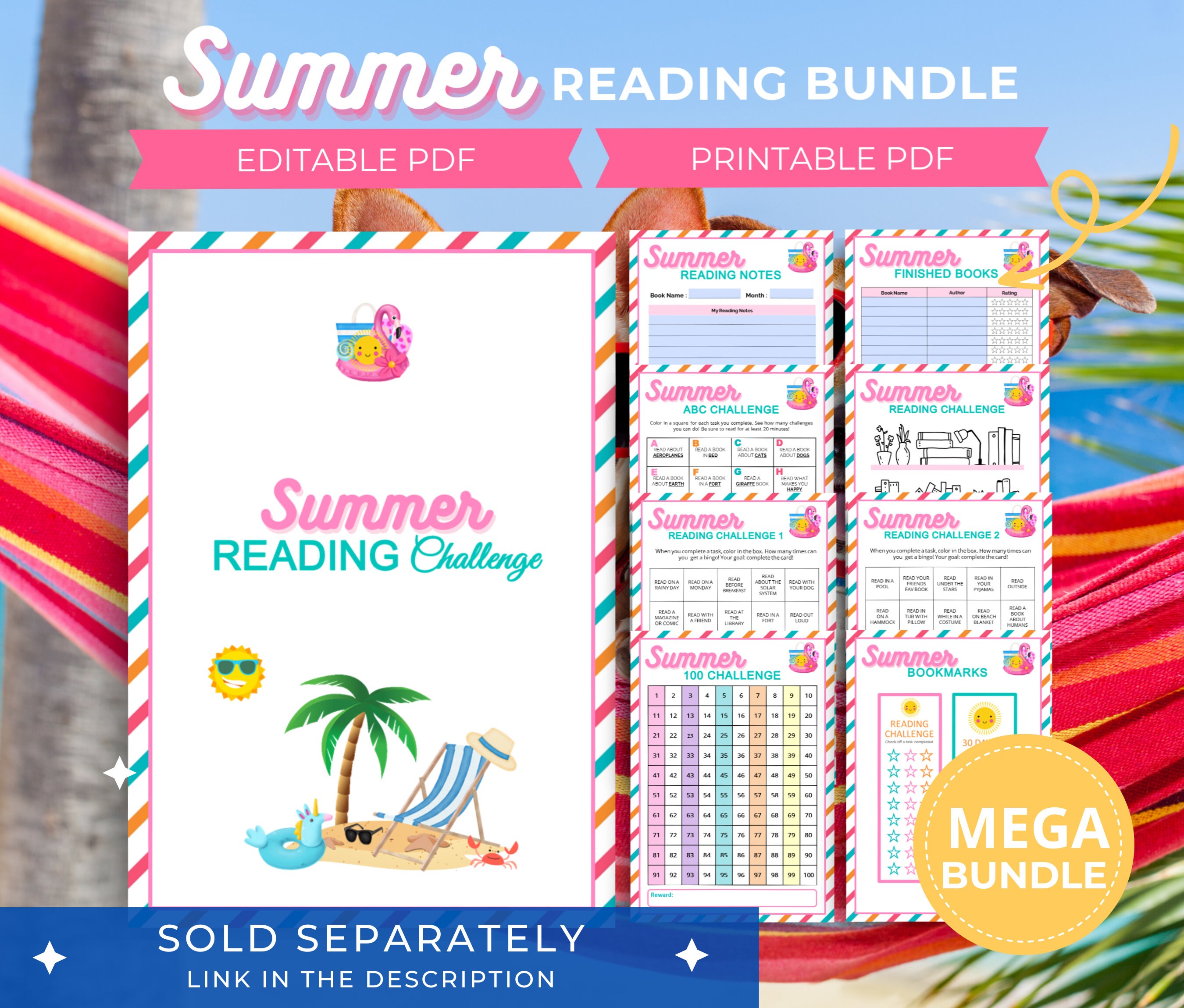 Reading Tracker for Kids, Printable Book Tracker, Summer Reading ...