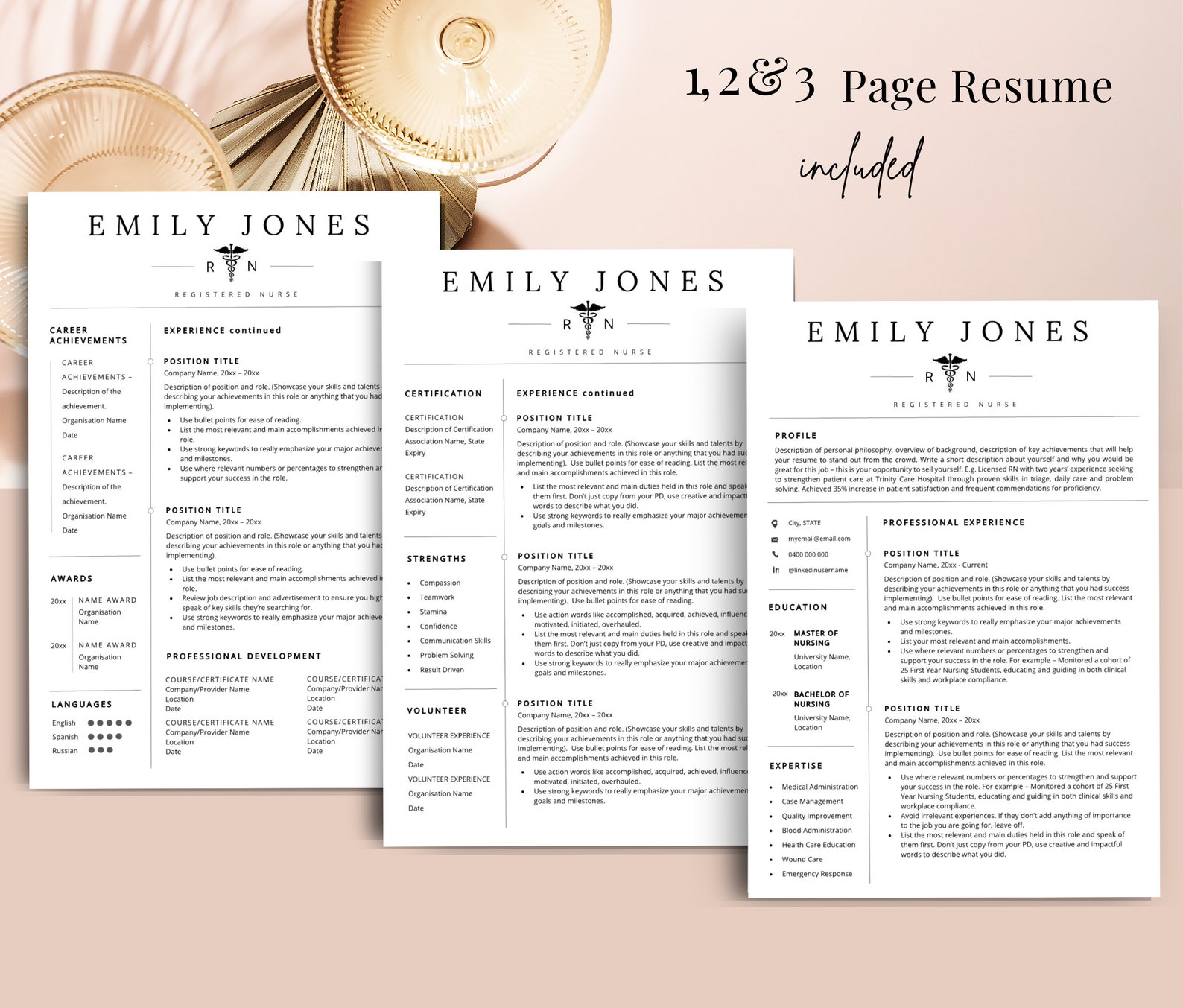Google Docs Resume Template, Nursing Student Resume Template, New Grad ...