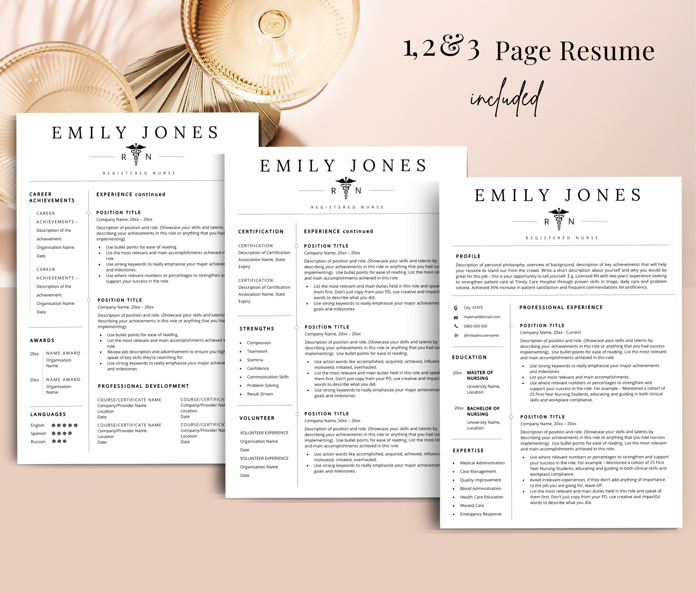 Google Docs Resume Template, Nursing Student Resume Template, New Grad ...