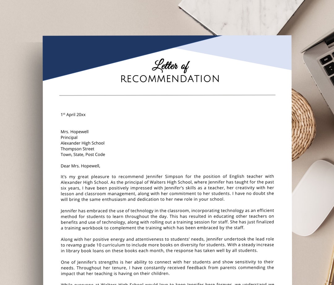 Letter of Recommendation, Recommendation Letter Template, Human ...