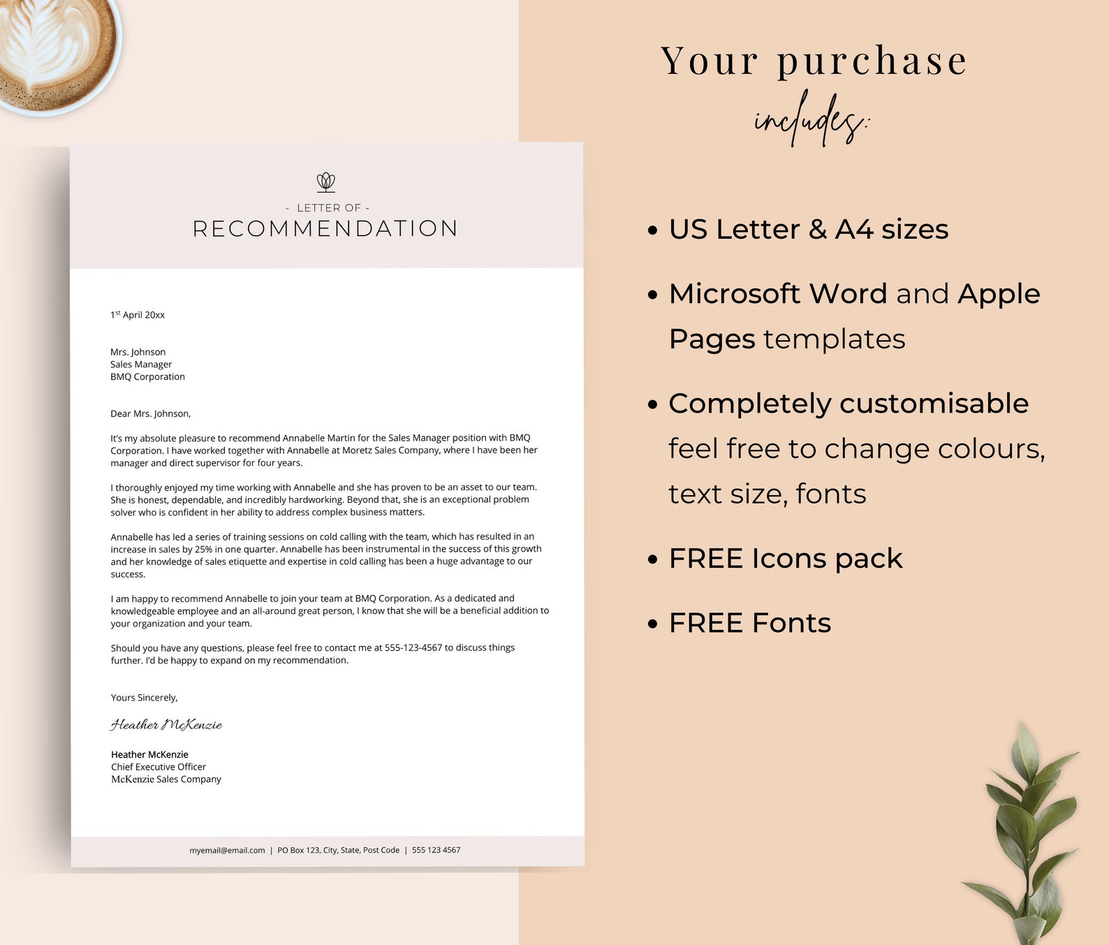 Recommendation Letter Template, Letter of Recommendation Template ...