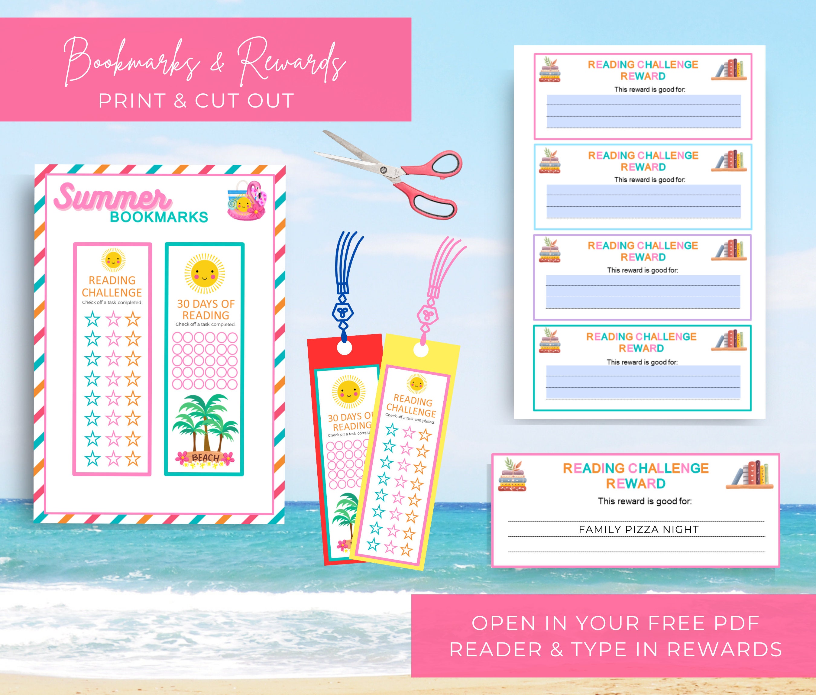 Reading Tracker for Kids, Printable Book Tracker, Summer Reading ...