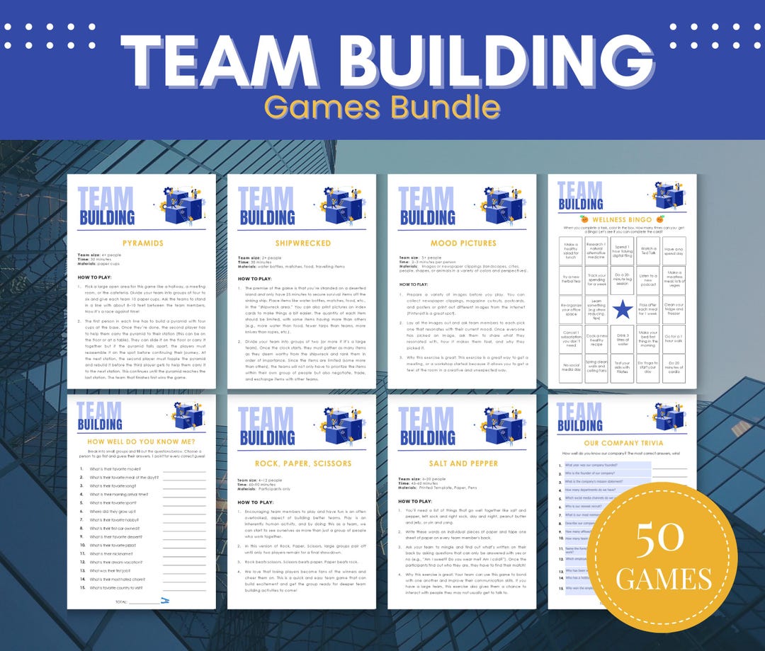Team Building Games, Work Games, Office Scavenger Hunt, Workplace Games ...