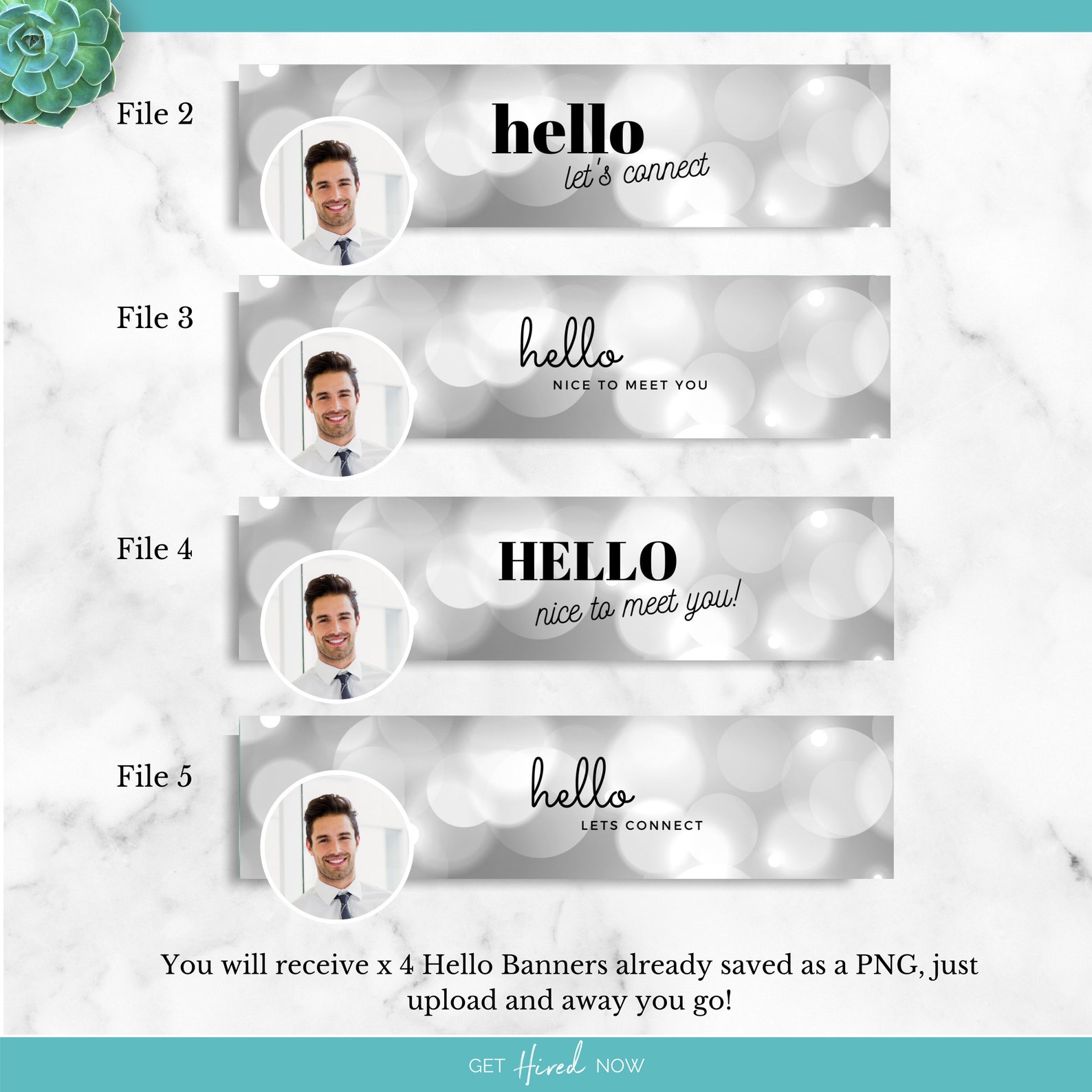 LINKEDIN Background Banner Template, Instant Download, Personalized ...